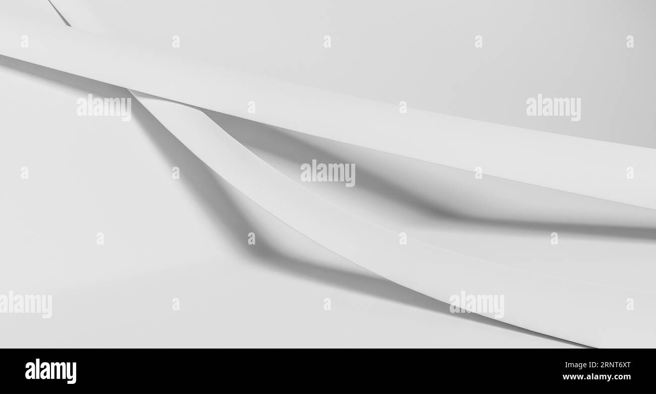 White geometrical shapes wallpaper Stock Photo - Alamy