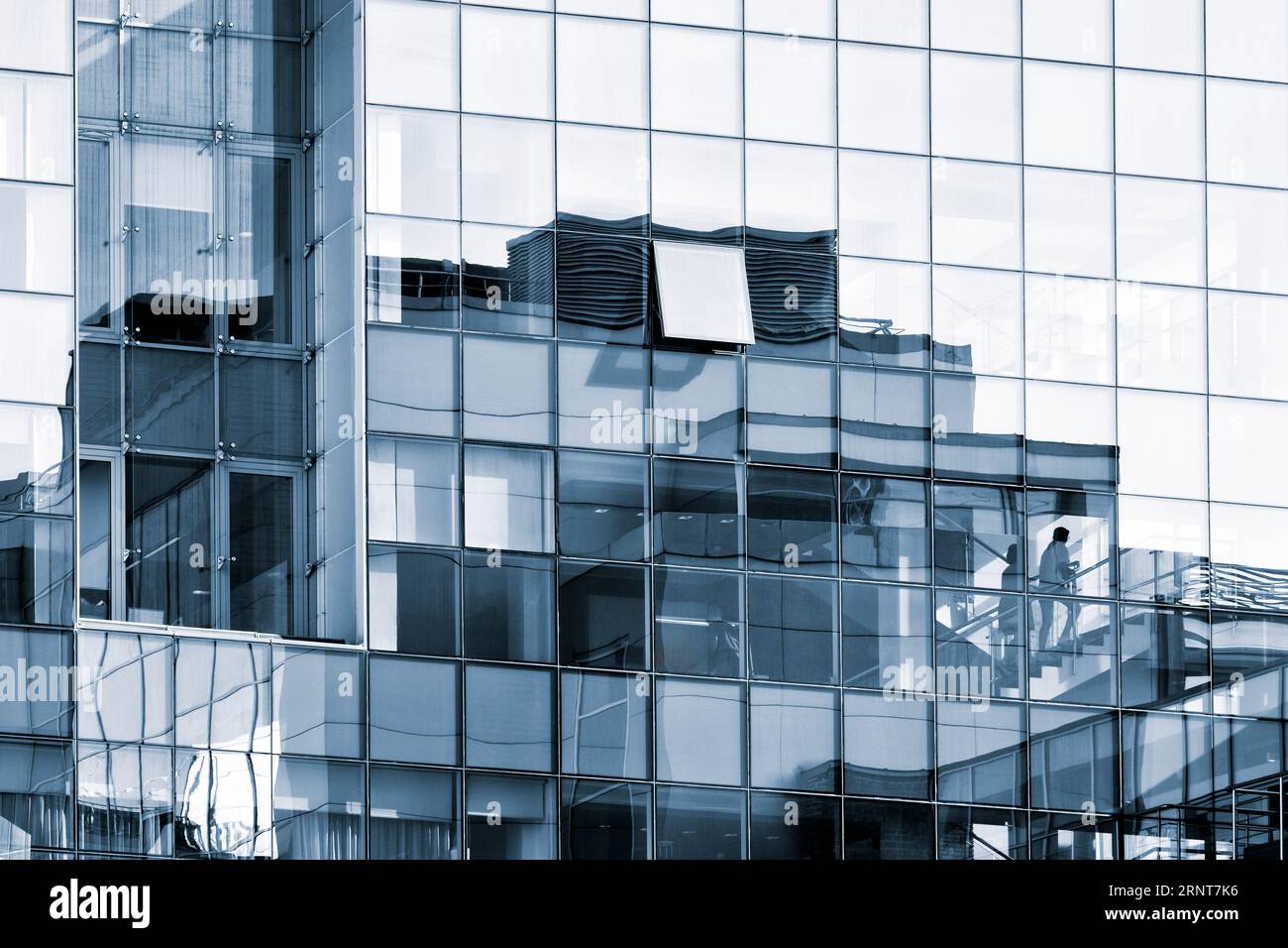office windows reflection, glass business office Stock Photo - Alamy