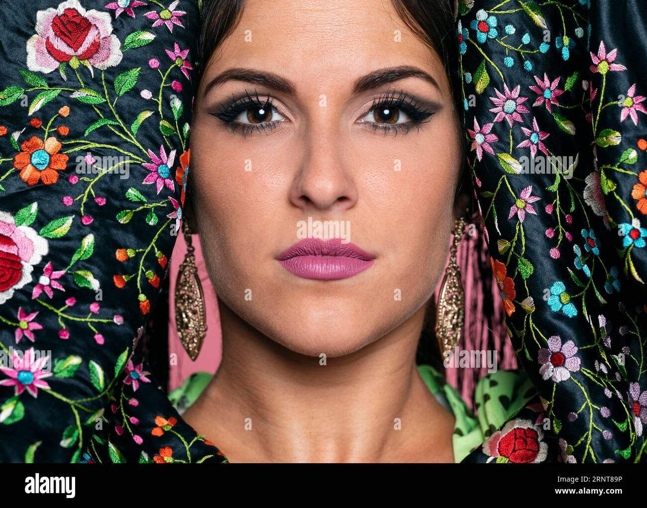 Close up young lady looking camera Stock Photo - Alamy