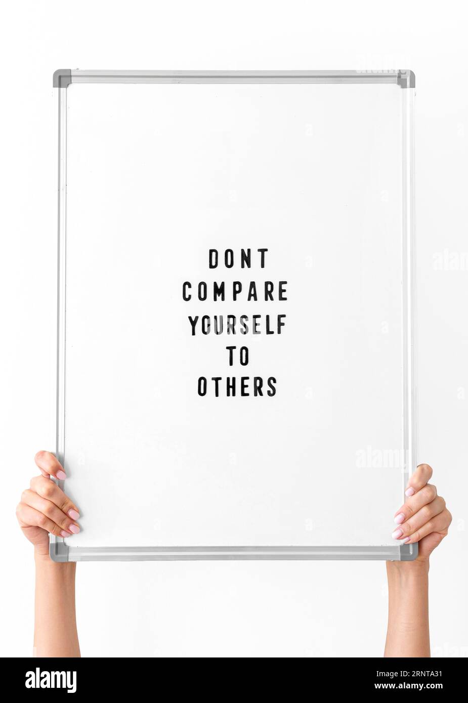 Inspirational quote board close up Stock Photo - Alamy