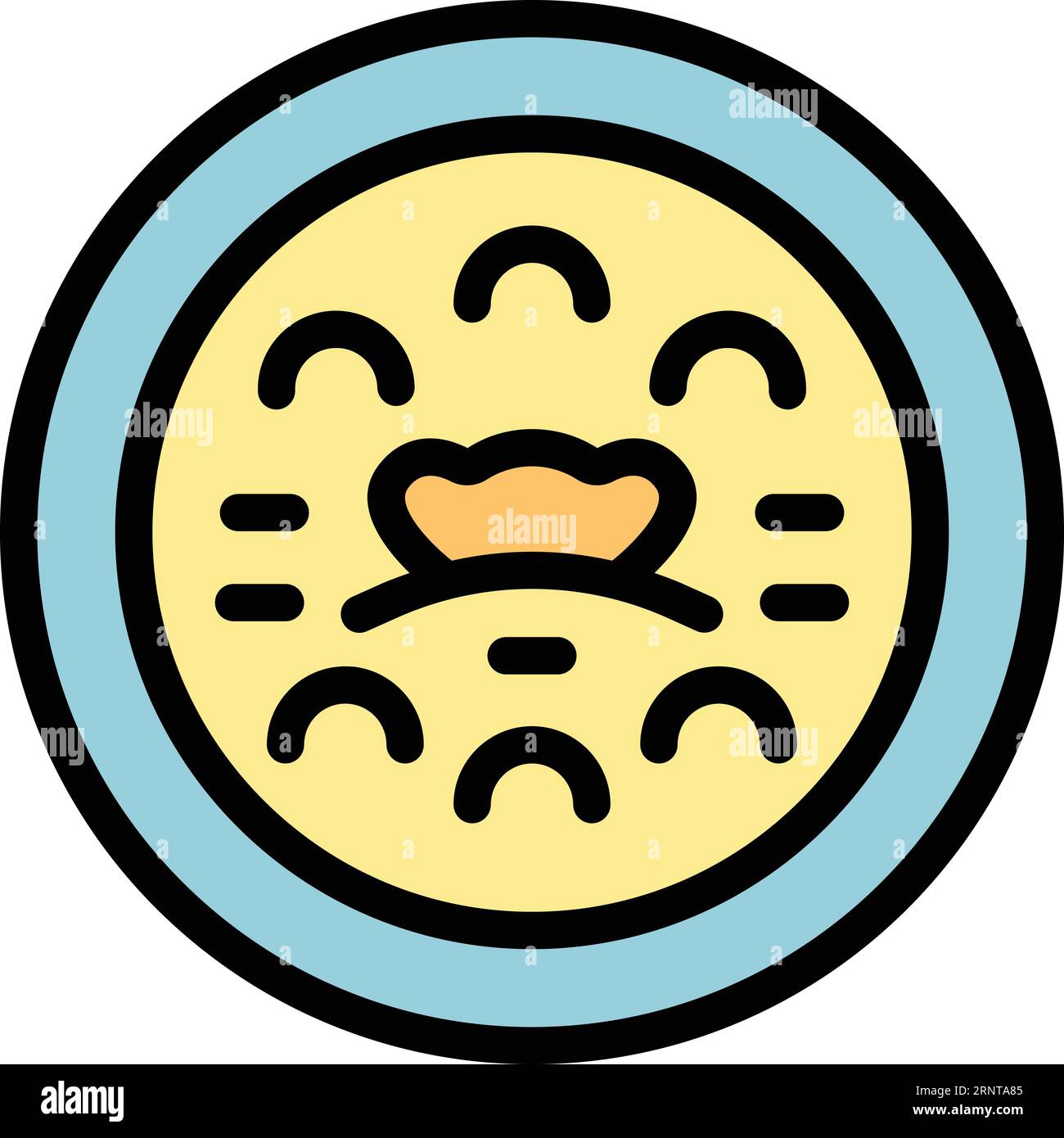 Portugal soup icon outline vector. Food cod. Meal tart color flat Stock ...