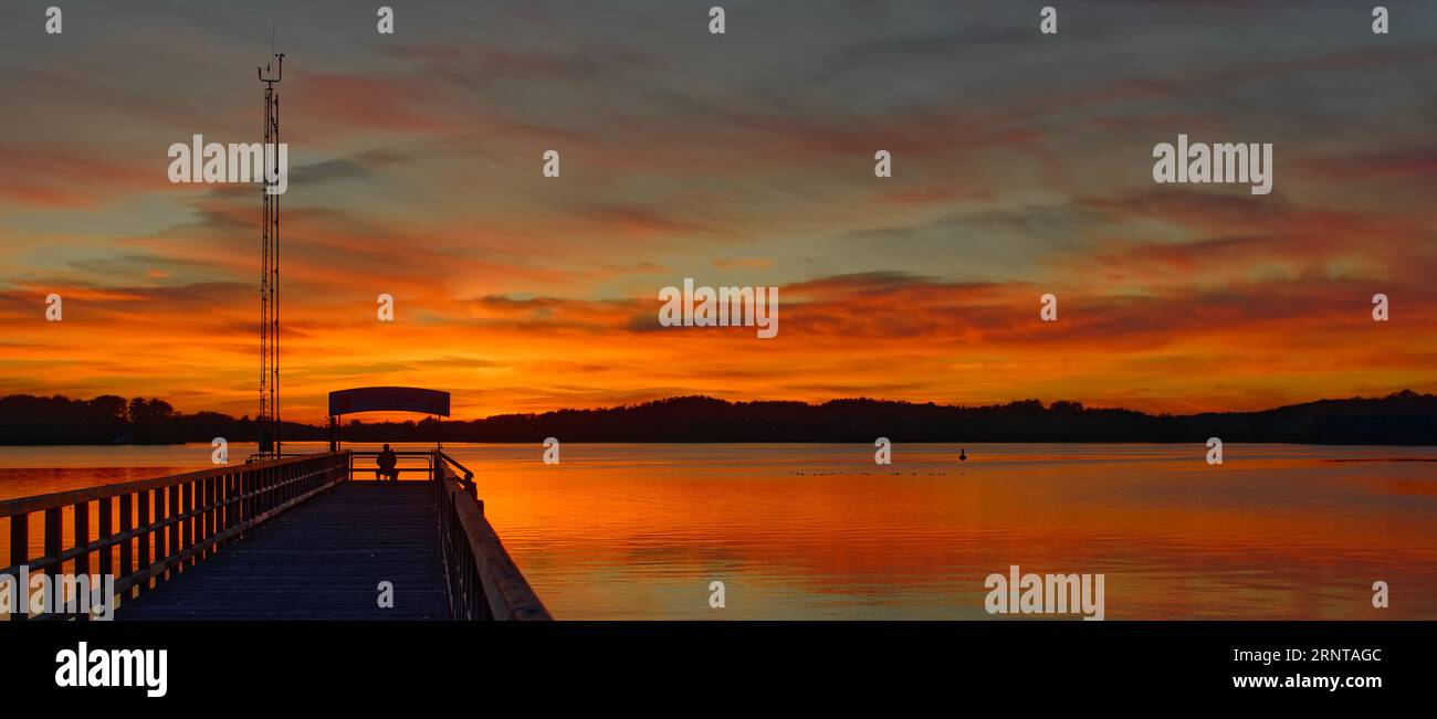 Evening at Lake Mueritz in Mueritz National Park,Mecklenburg Lake ...