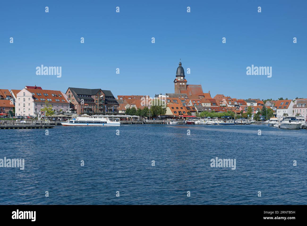 Town of Waren Mueritz at Lake Mueritz,Mecklenburg Lake District,Germany ...