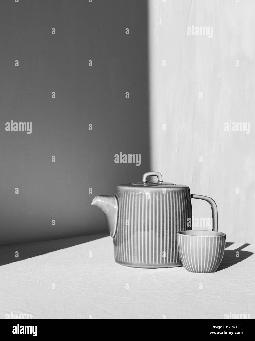 Abstract minimal kitchen black white Stock Photo - Alamy