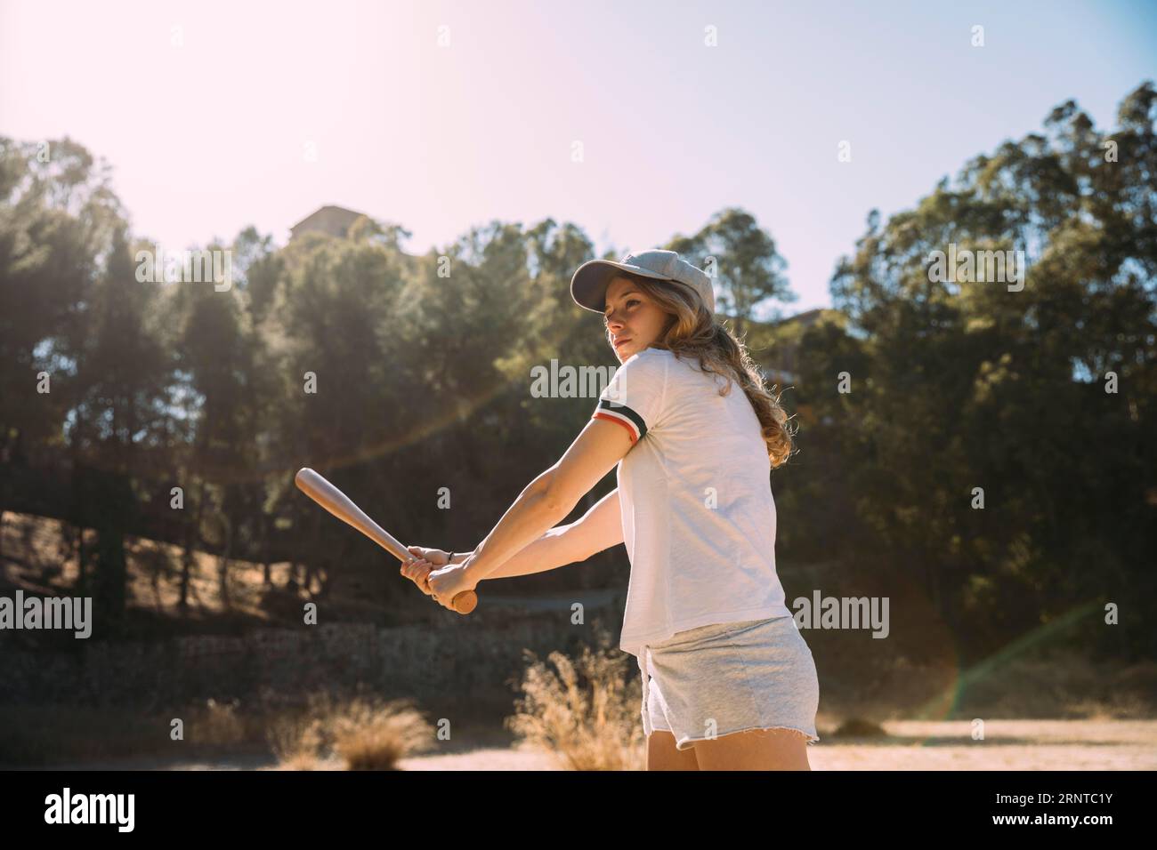 Attractive female teenager prepared throw Stock Photo - Alamy