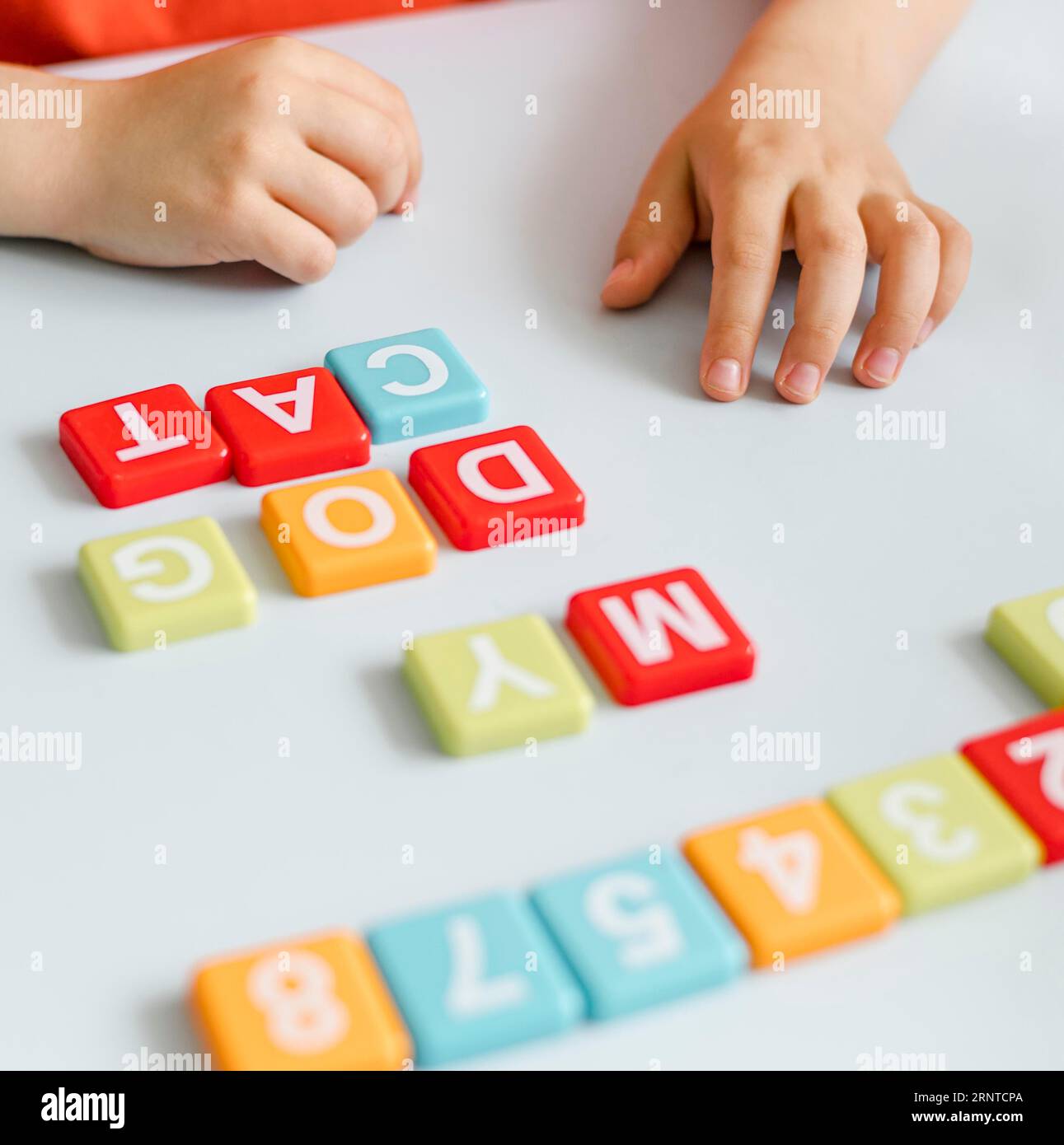 Close up hands making words Stock Photo - Alamy