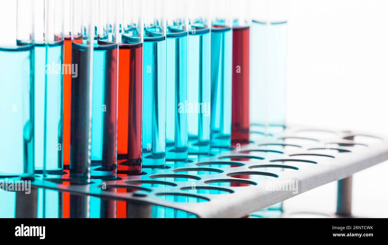 Chemicals composition lab clean background Stock Photo - Alamy