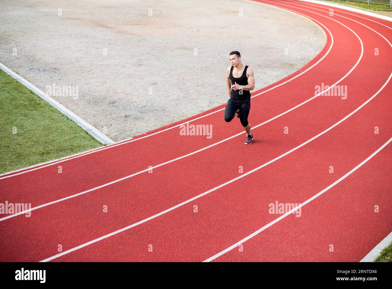 Athlete racetrack hi-res stock photography and images - Alamy