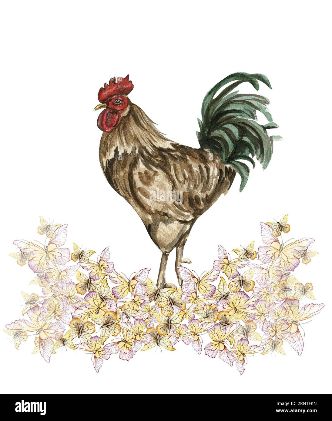 Rooster Crowing Invitation