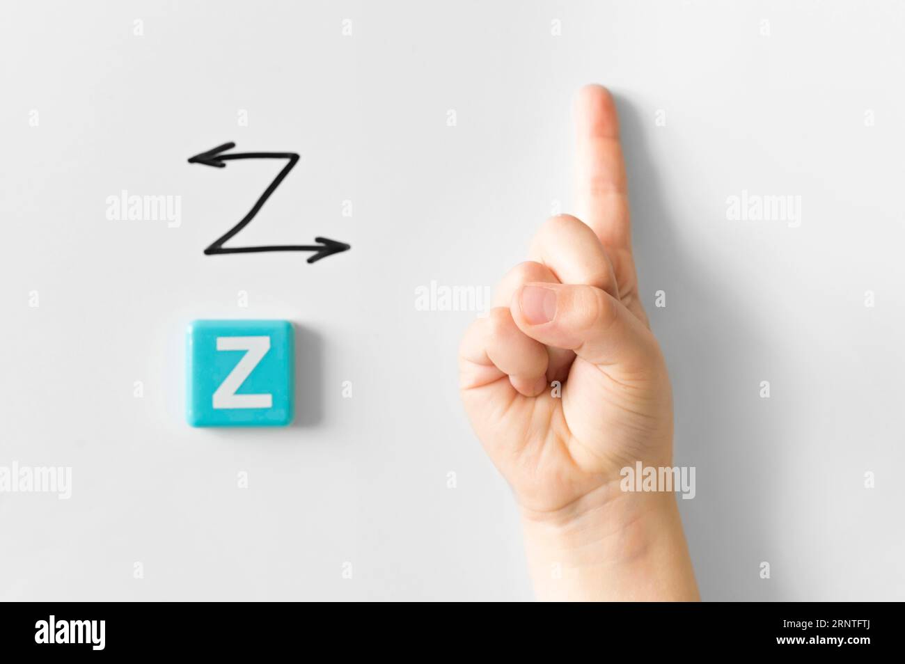 Sign language hand showing letter z Stock Photo - Alamy