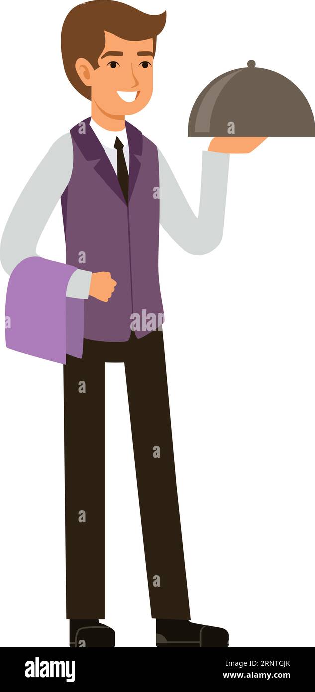 Cartoon waiter hi-res stock photography and images - Alamy