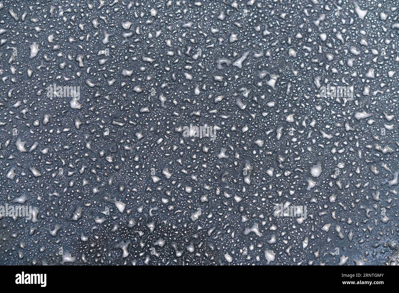 Top view clear water drops surface Stock Photo - Alamy