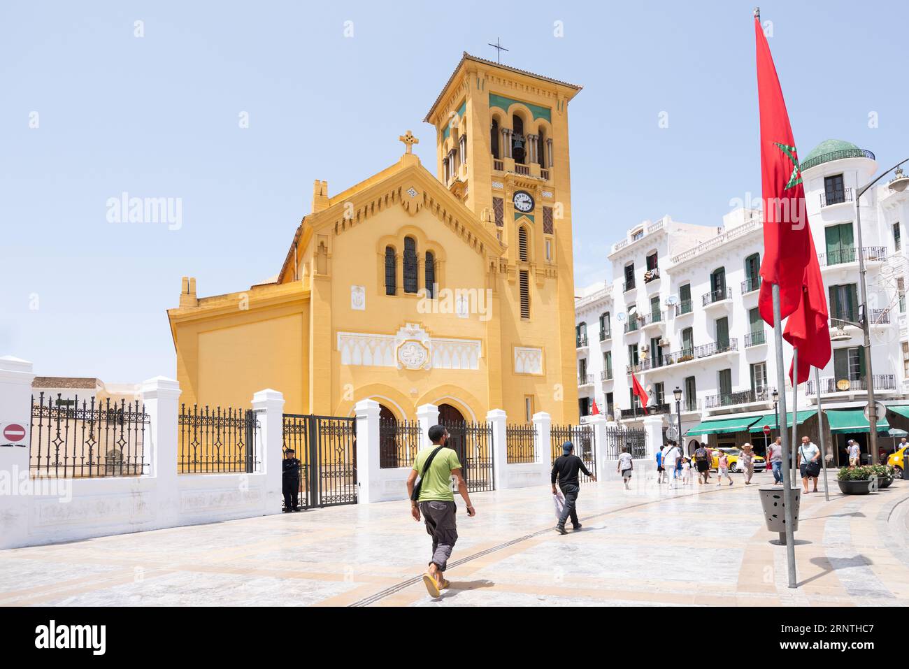 Tetouan, Morocco - July 24 2023: Church of Tetouan, a beautiful example ...