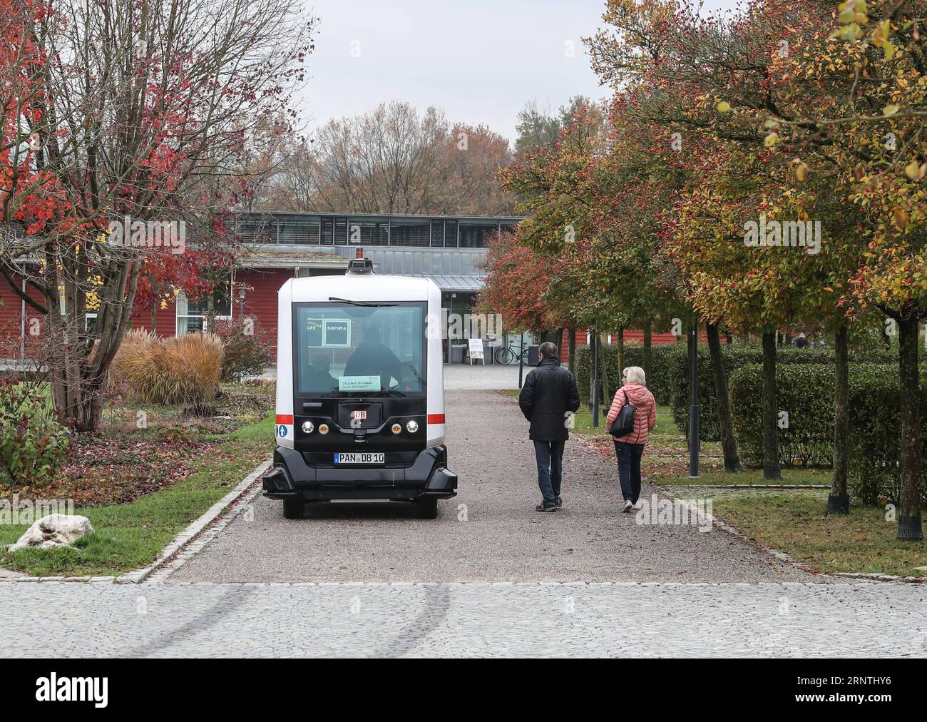 Town shuttle bus stop hi-res stock photography and images - Alamy