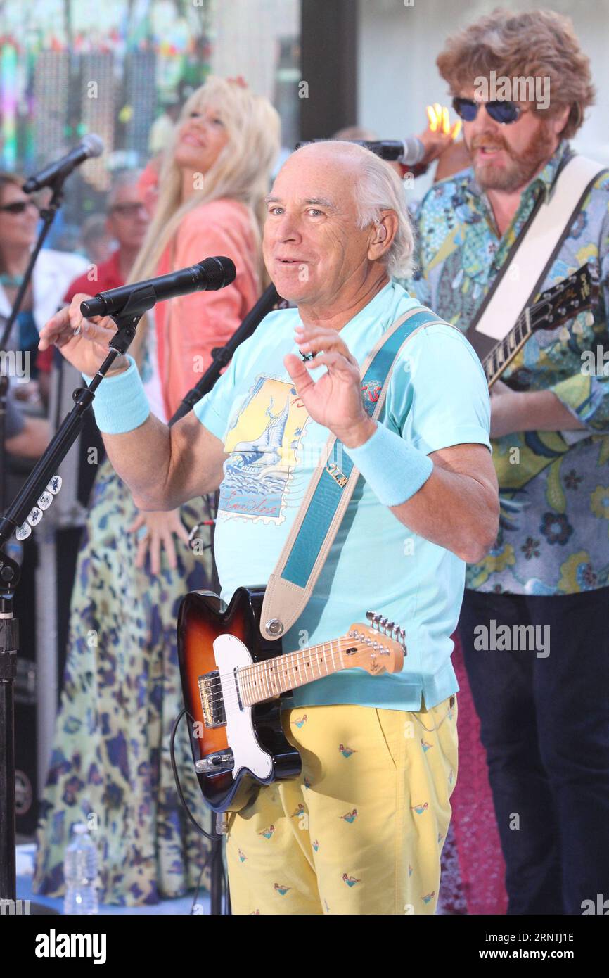 Jimmy Buffett performing on NBC's TODAY Show Toyota Concert Series at ...
