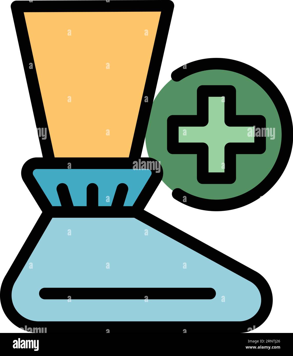 Medical shoe cover icon outline vector. Boot protect. Hospital suit ...