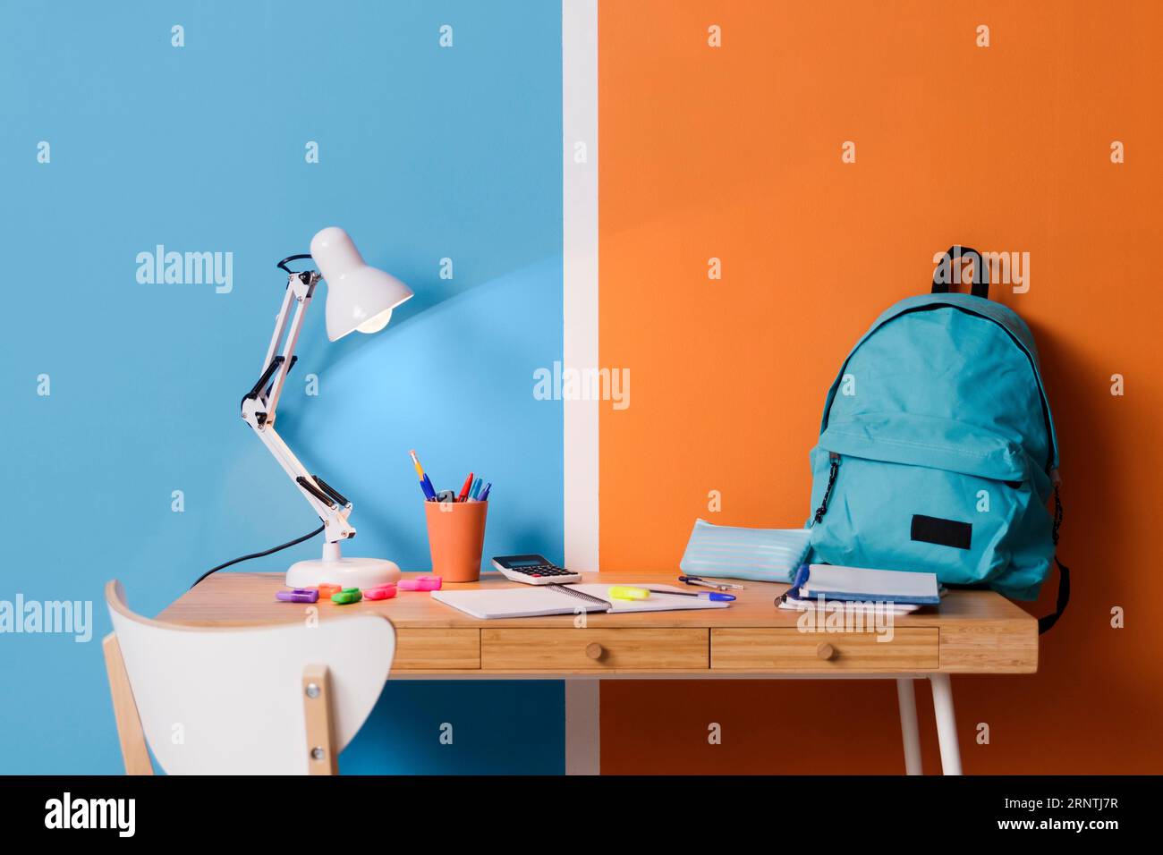 Children desk interior design 2 Stock Photo - Alamy