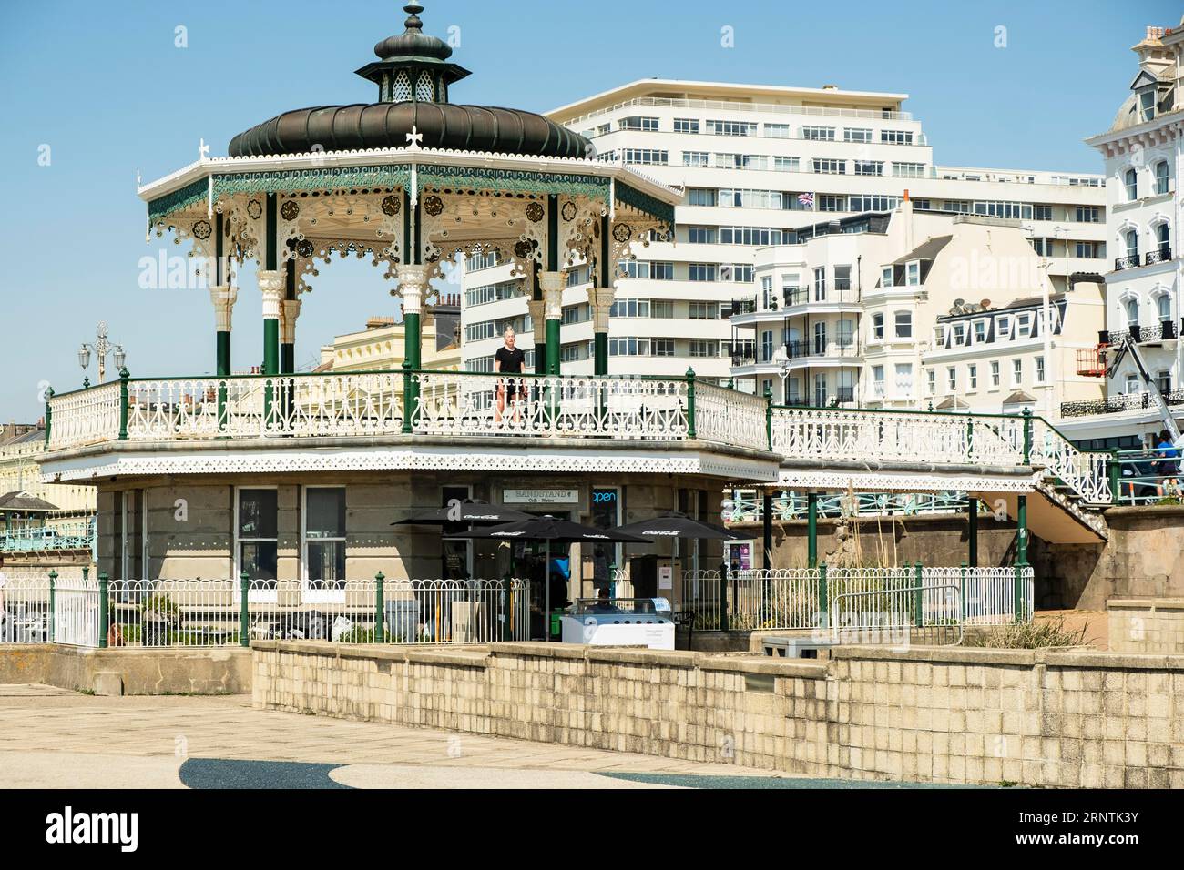 Beach pavilion on the Brighton seafront, England, United Kingdom Stock ...