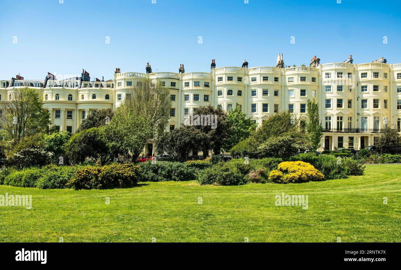 Noble row of houses in the classicist style at Brunswick Square in ...