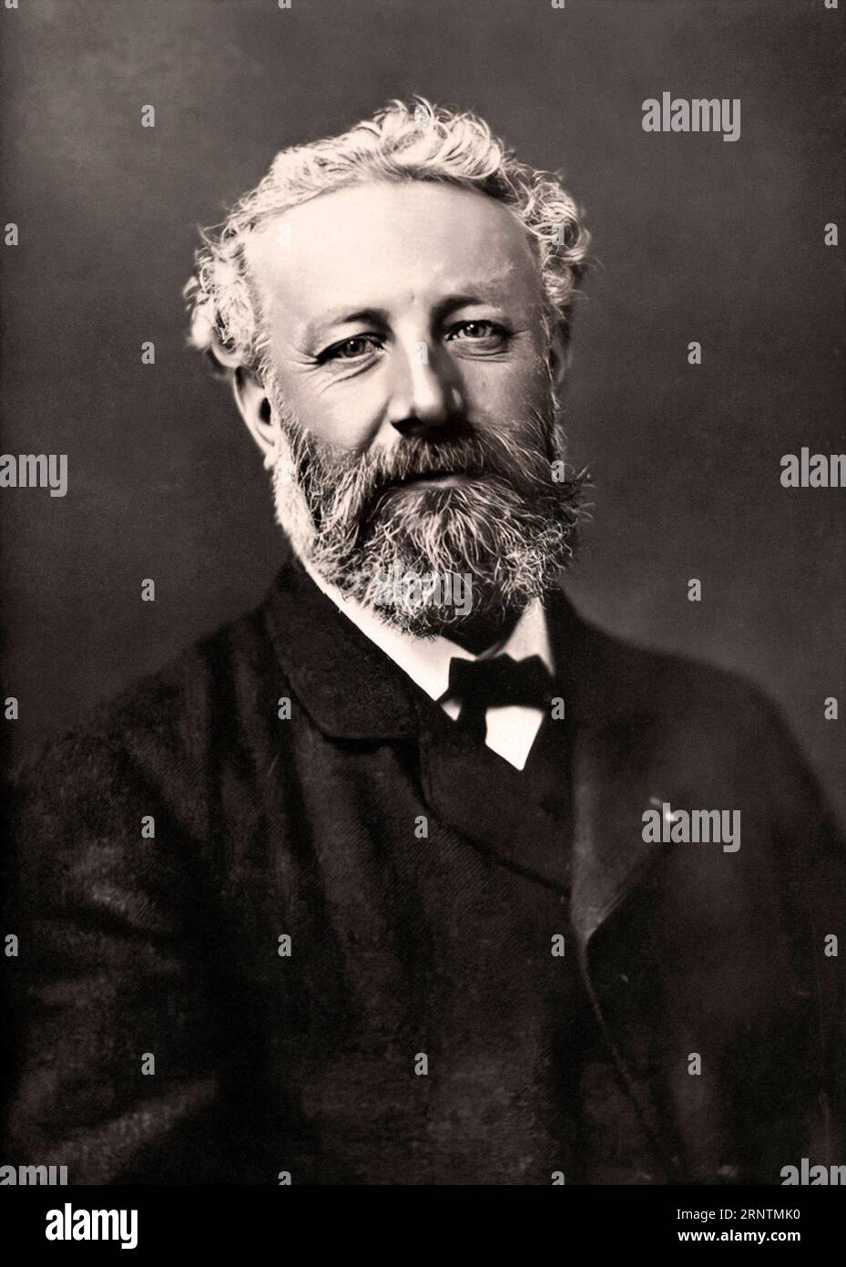 Jules Verne ( 1828- 1905 ) Portrait by Félix Nadar Stock Photo - Alamy