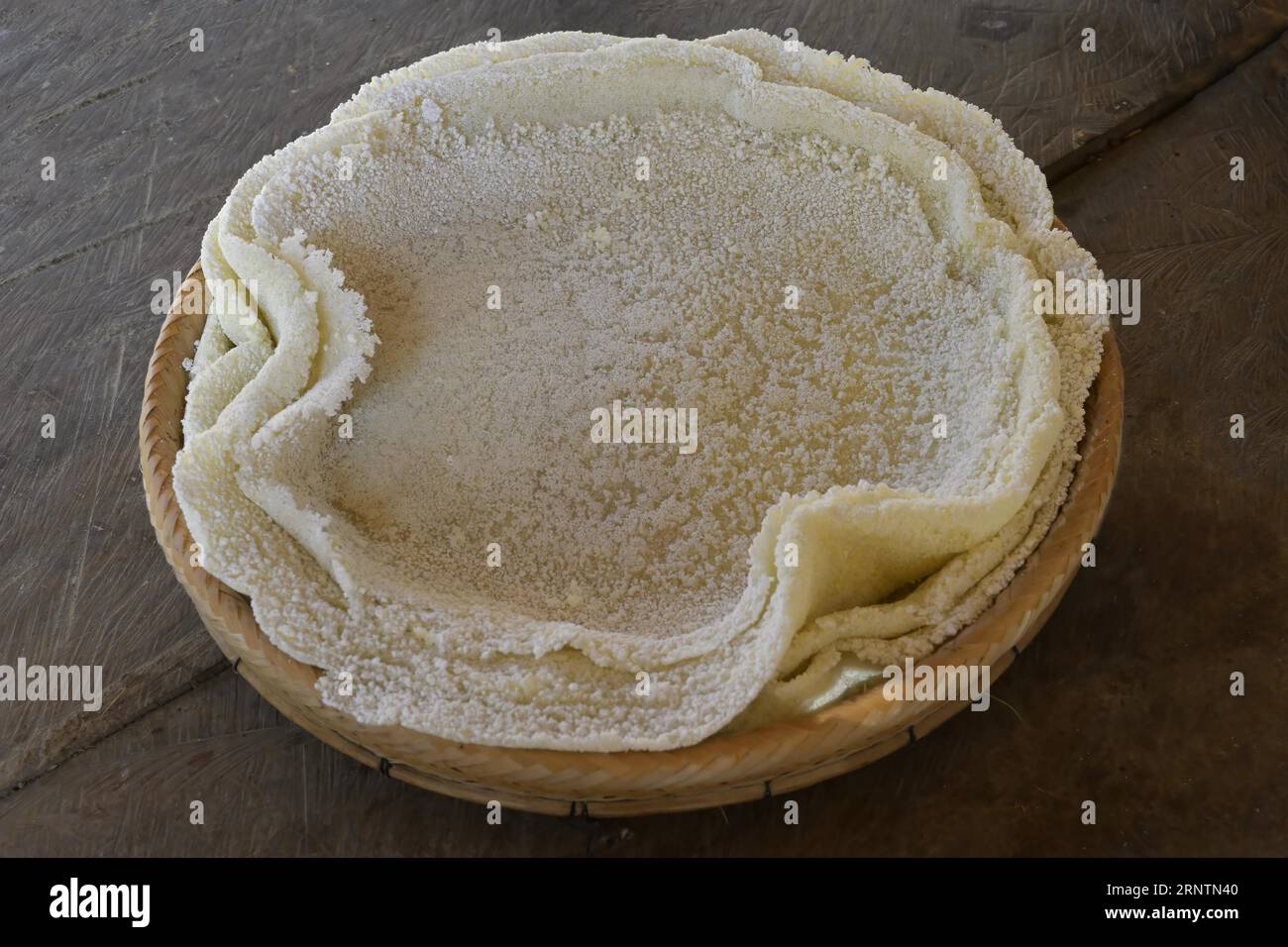 Cassava bread in a Tuyuca natives people village, Manaus, Amazonia ...