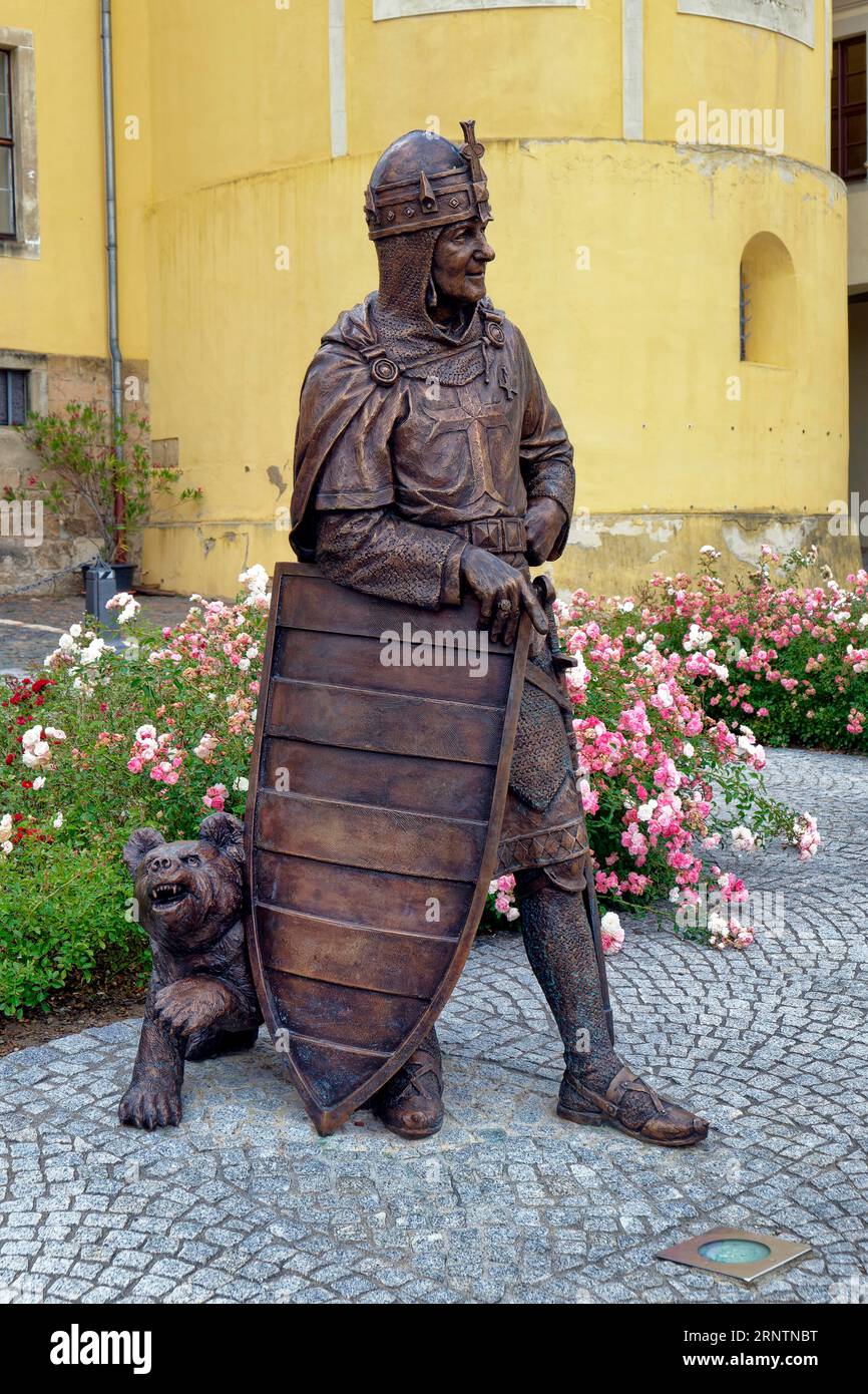 Statue of Albrecht the Bear, Ballenstedt Castle, Ballenstedt, Harz ...