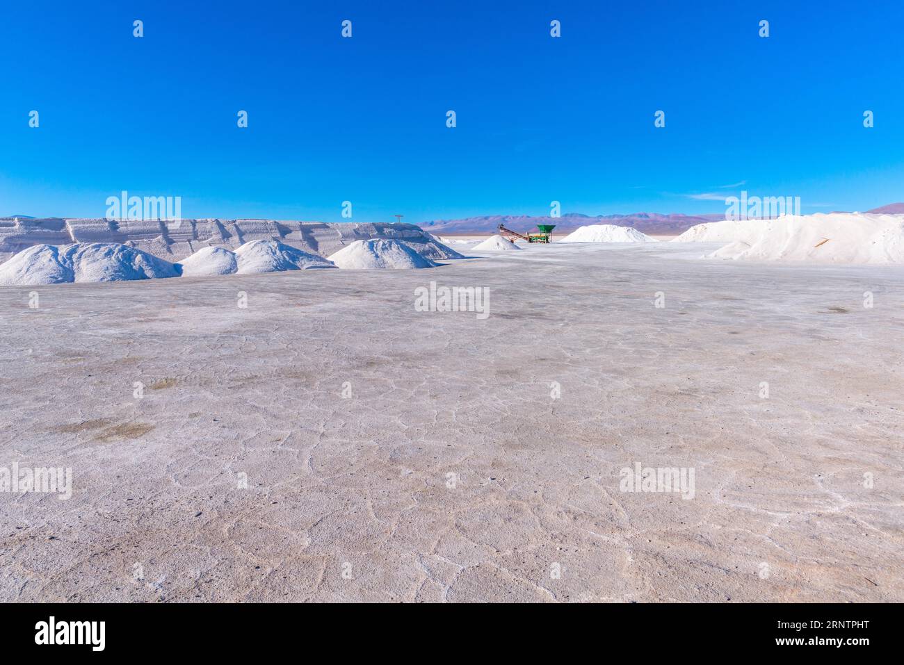 800 sq km salt desert Salinas Grandes, salt pan, salt mining, salt ...