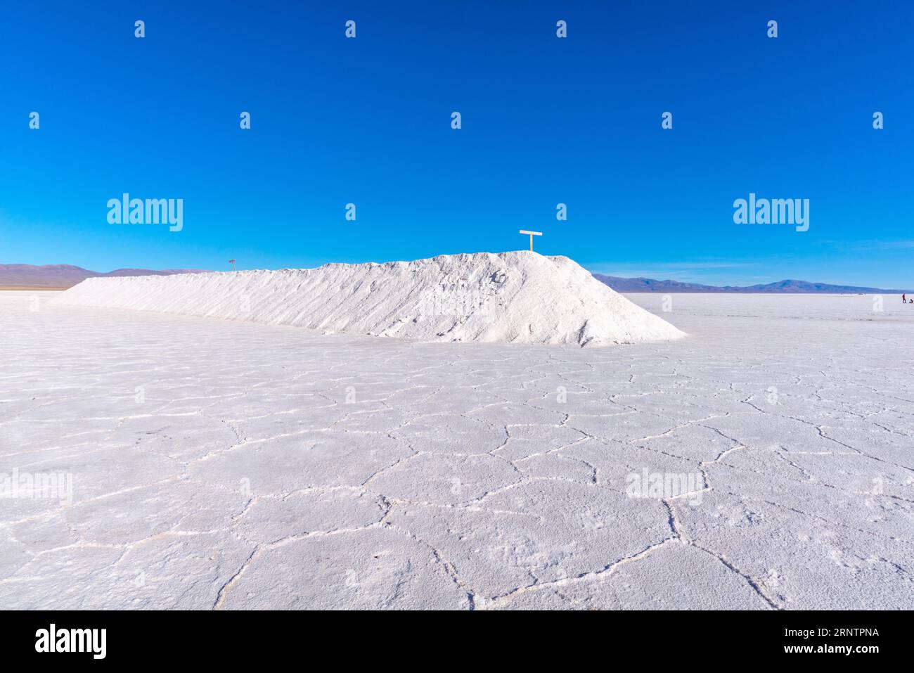800 sq km salt desert Salinas Grandes, salt pan, salt mining, salt ...