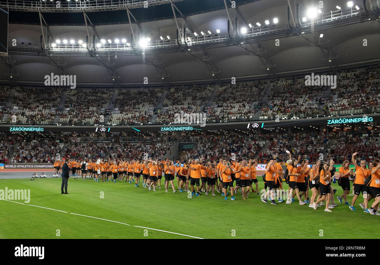 Sebastian Coe President of World Athletics greets volunteers and team ...
