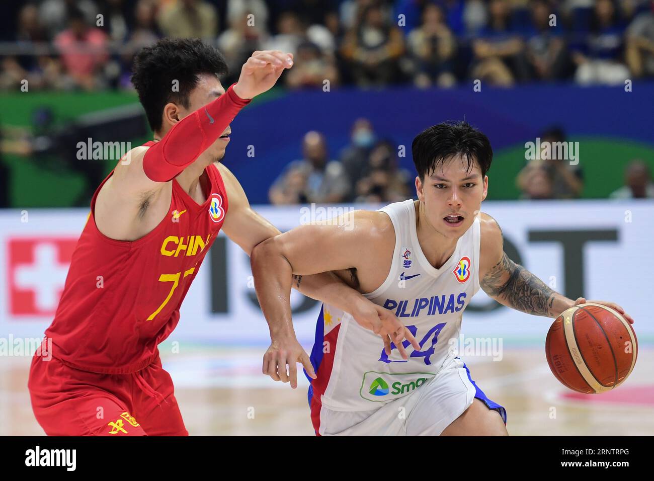 Quezon, Philippines. 02nd Sep, 2023. Jinqiu Hu (L) of China men ...