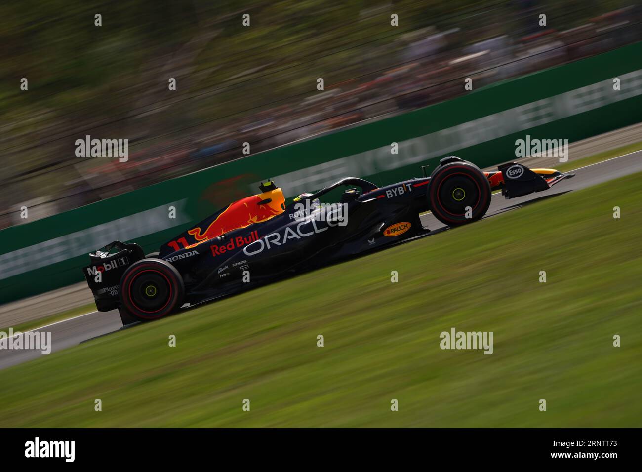 Monza, Italy. 2 Sep, 2023. Sergio Perez of Mexico driving the (11 ...