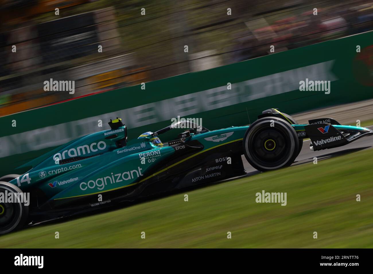 Monza, Italy. 2 Sep, 2023. Fernando Alonso of Spain driving the (14 ...