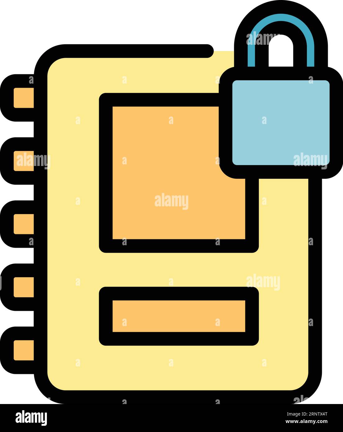 Secured folder icon outline vector. Security guard. Officer security ...