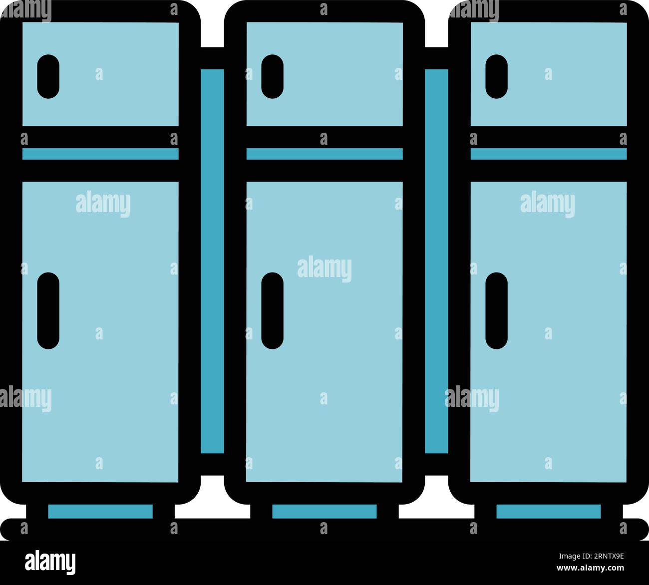 School locker room icon outline vector. Guard security. Cop officer ...