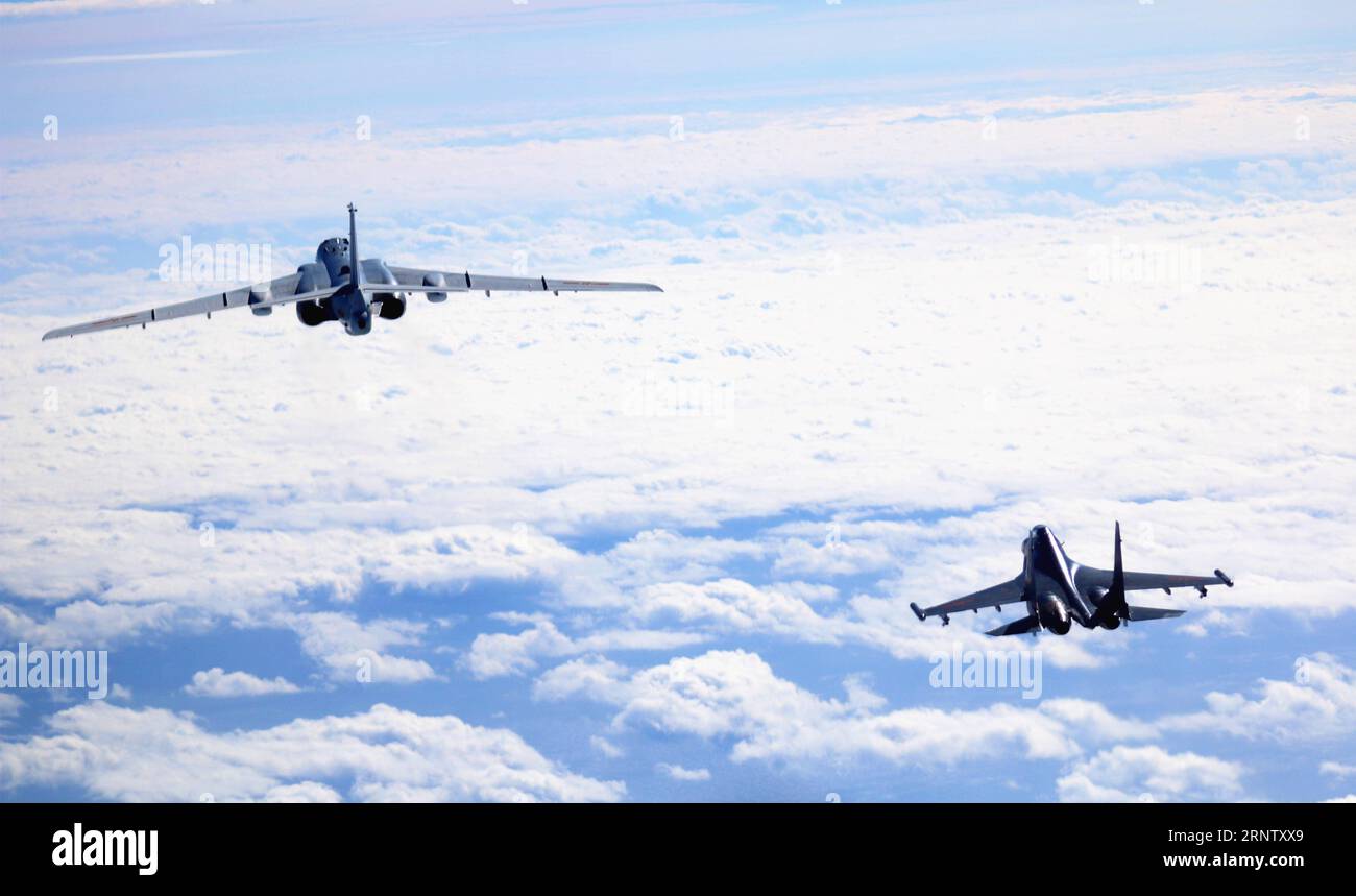 (171123) -- BEIJING, Nov. 23, 2017 -- The PLA air force planes are seen ...