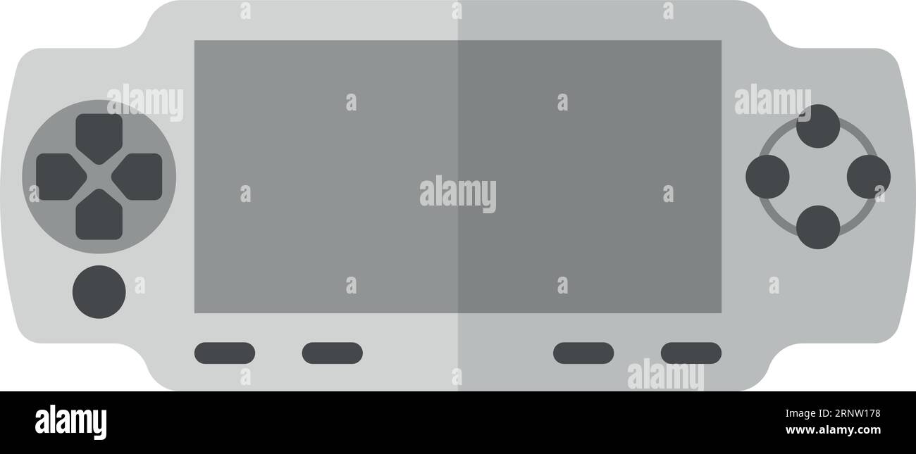 Portable game console. Controller with screen. Videogame symbol Stock ...