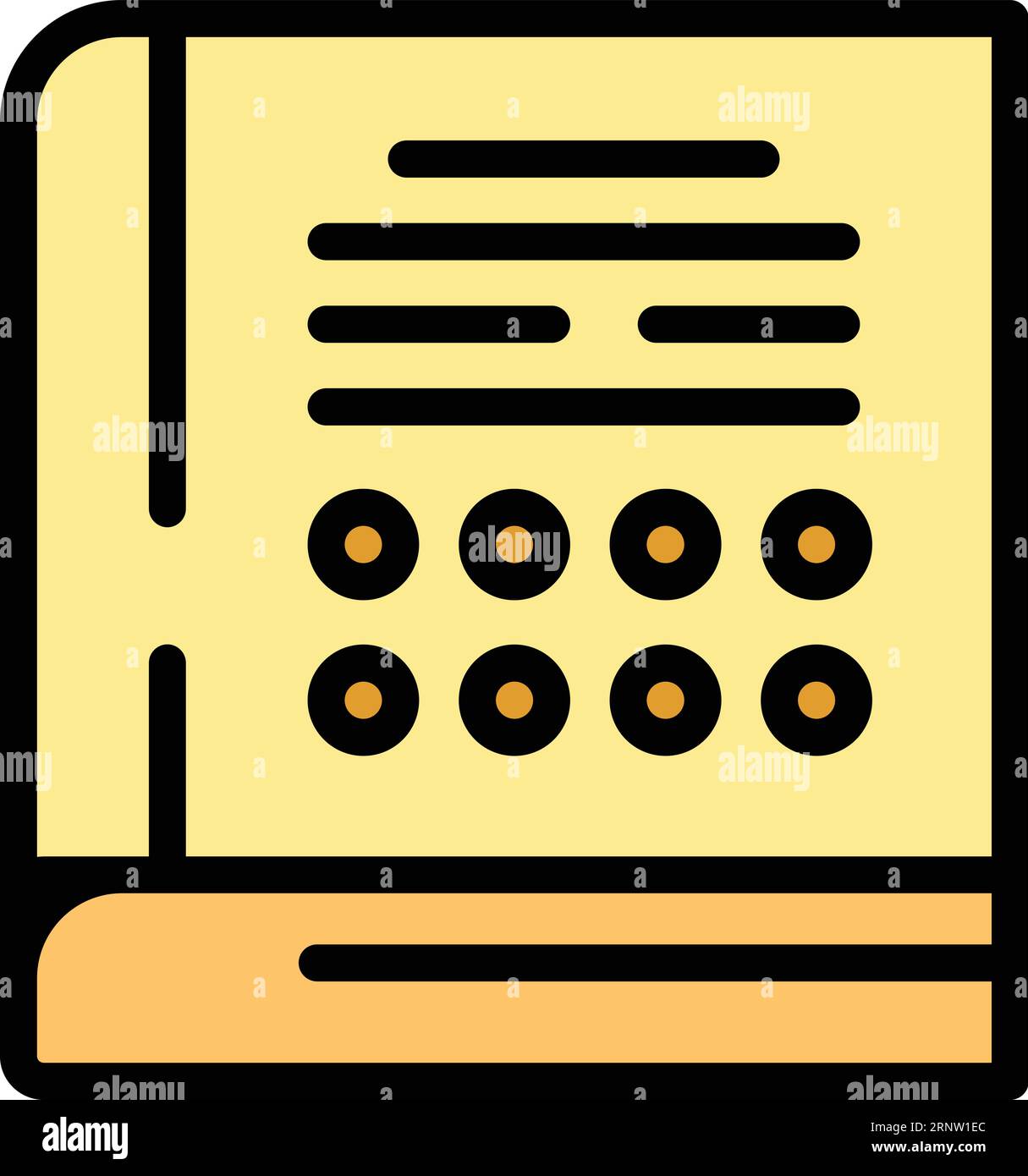 Learning kid book icon outline vector. School education. Disabled ...