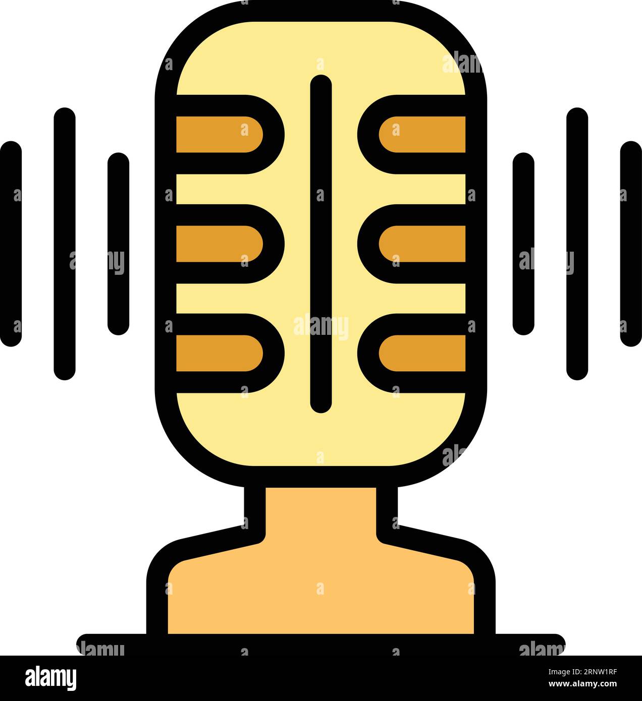 Learning microphone icon outline vector. Child education. Classroom ...