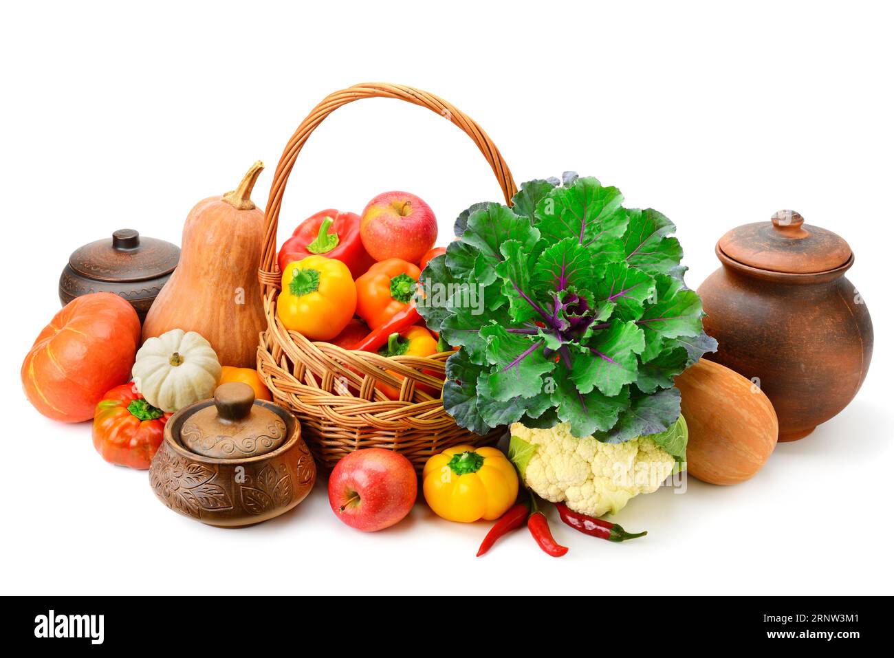 Collection food isolated on white background Stock Photo - Alamy