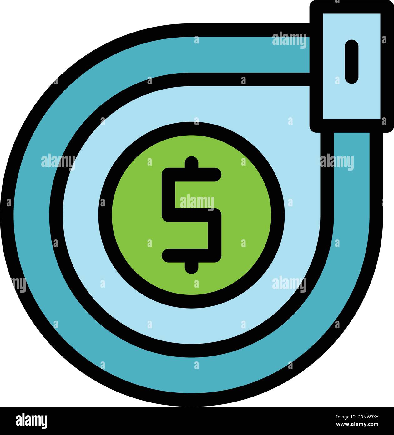 Smart sharing icon outline vector. Public city. Share transport color ...