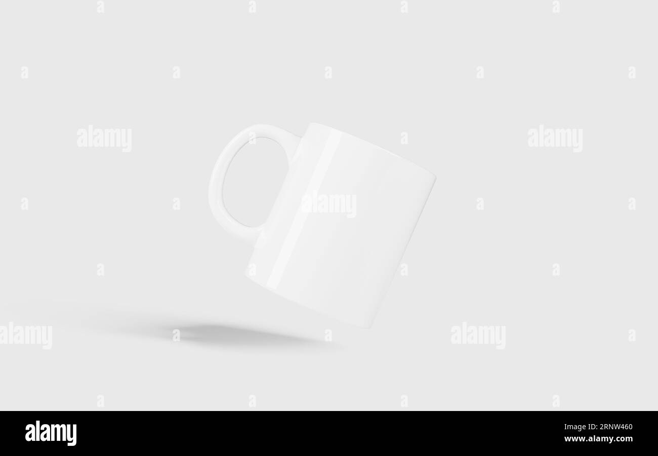 Minimalist realistic coffee cup mug mockup with editable background ...