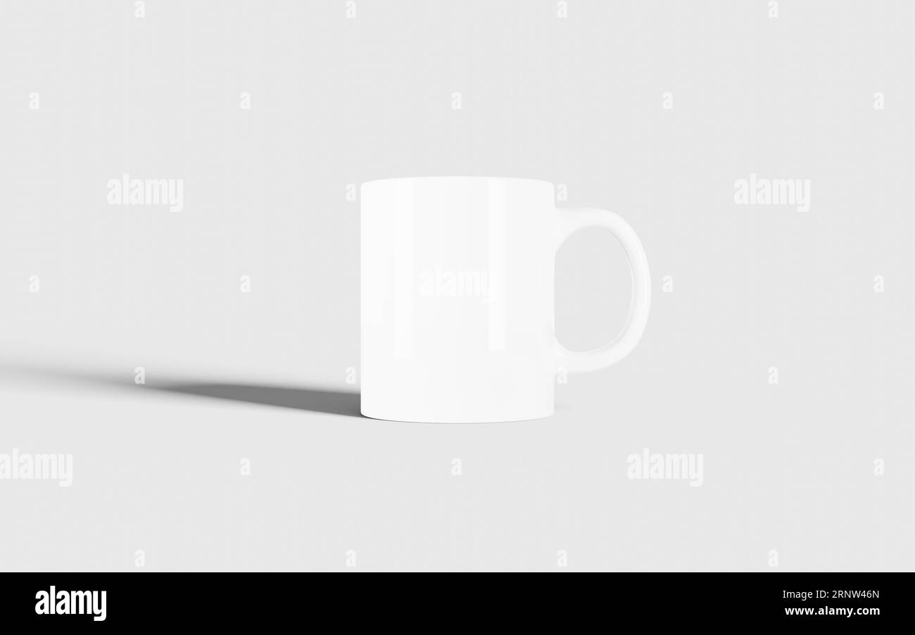 Minimalist realistic coffee cup mug mockup with editable background ...