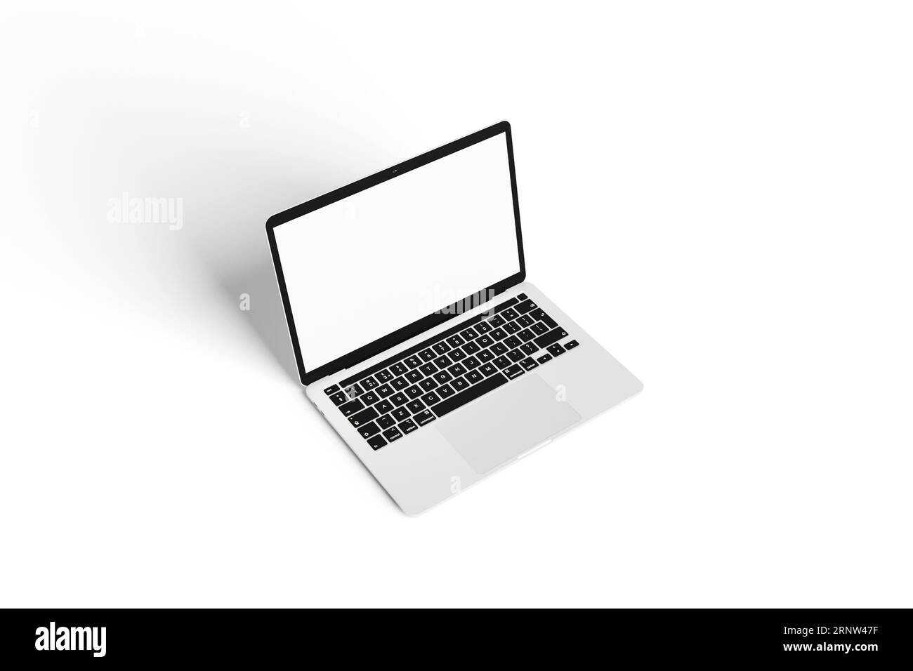 Minimalist laptop screen mockup with pastel color background Stock ...