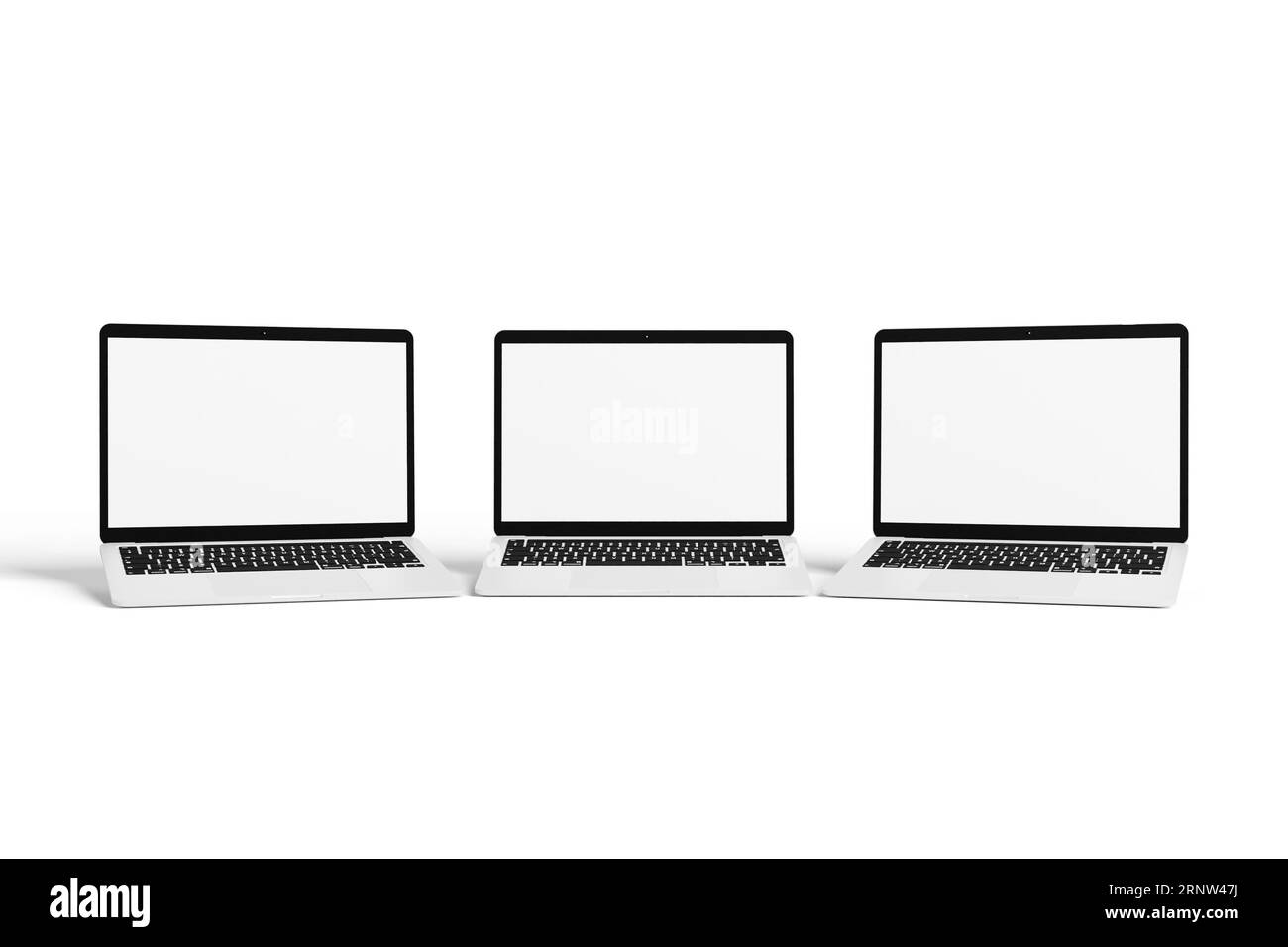 Minimalist laptop screen mockup with pastel color background Stock ...