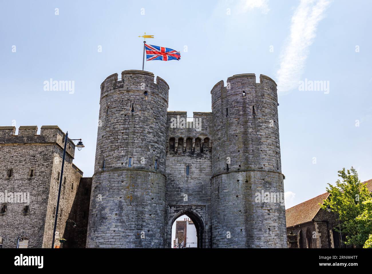 The Westgate in Canterbury, Kent, England, high western gate of the ...