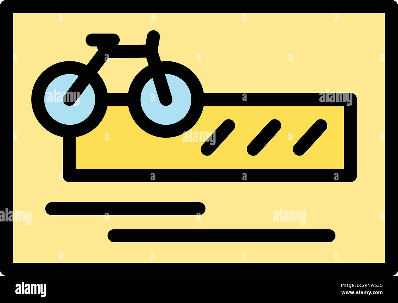 Service share bike icon outline vector. Rent system. Public transport ...