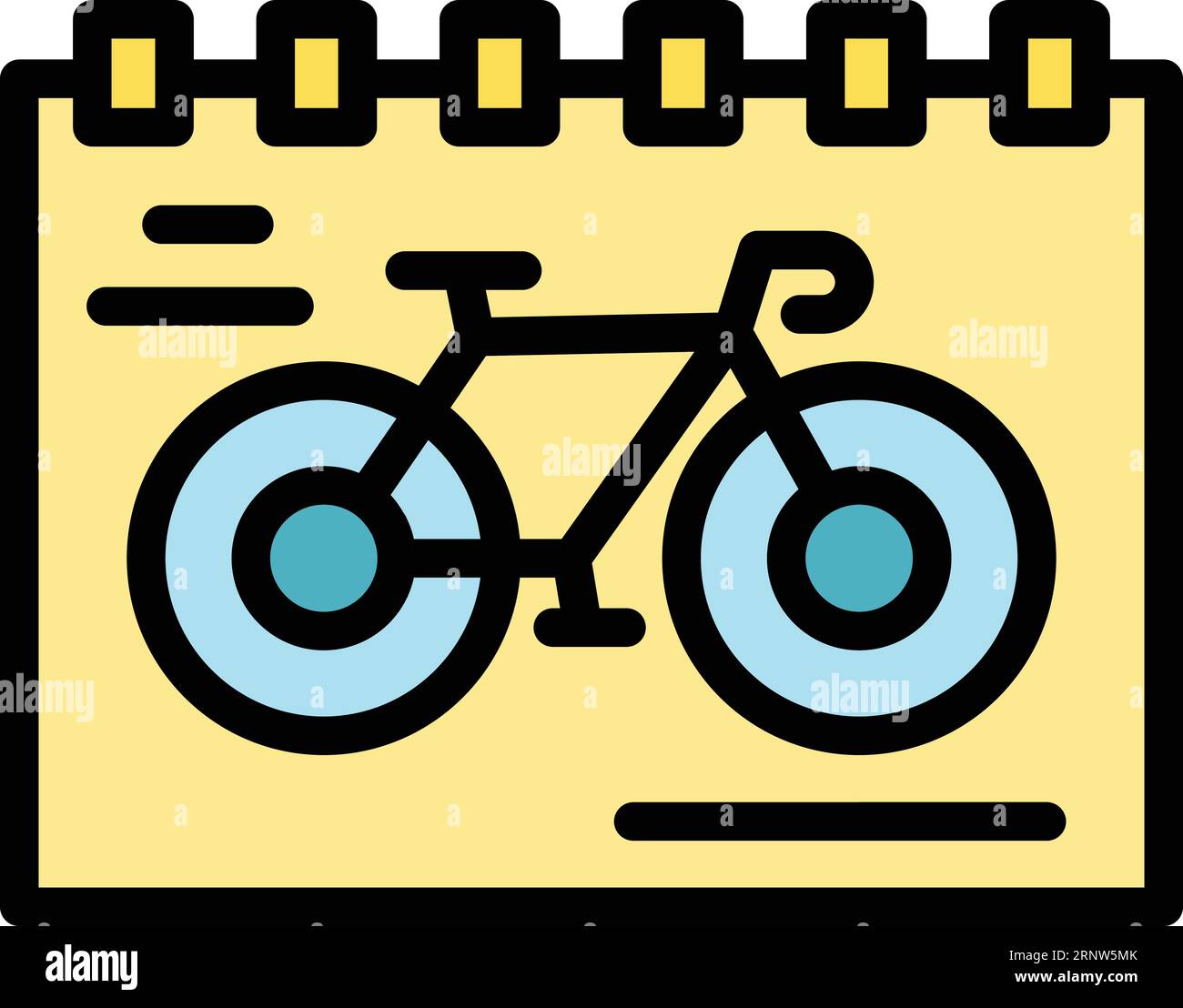 Share bike title icon outline vector. City app. Bicycle smart color ...