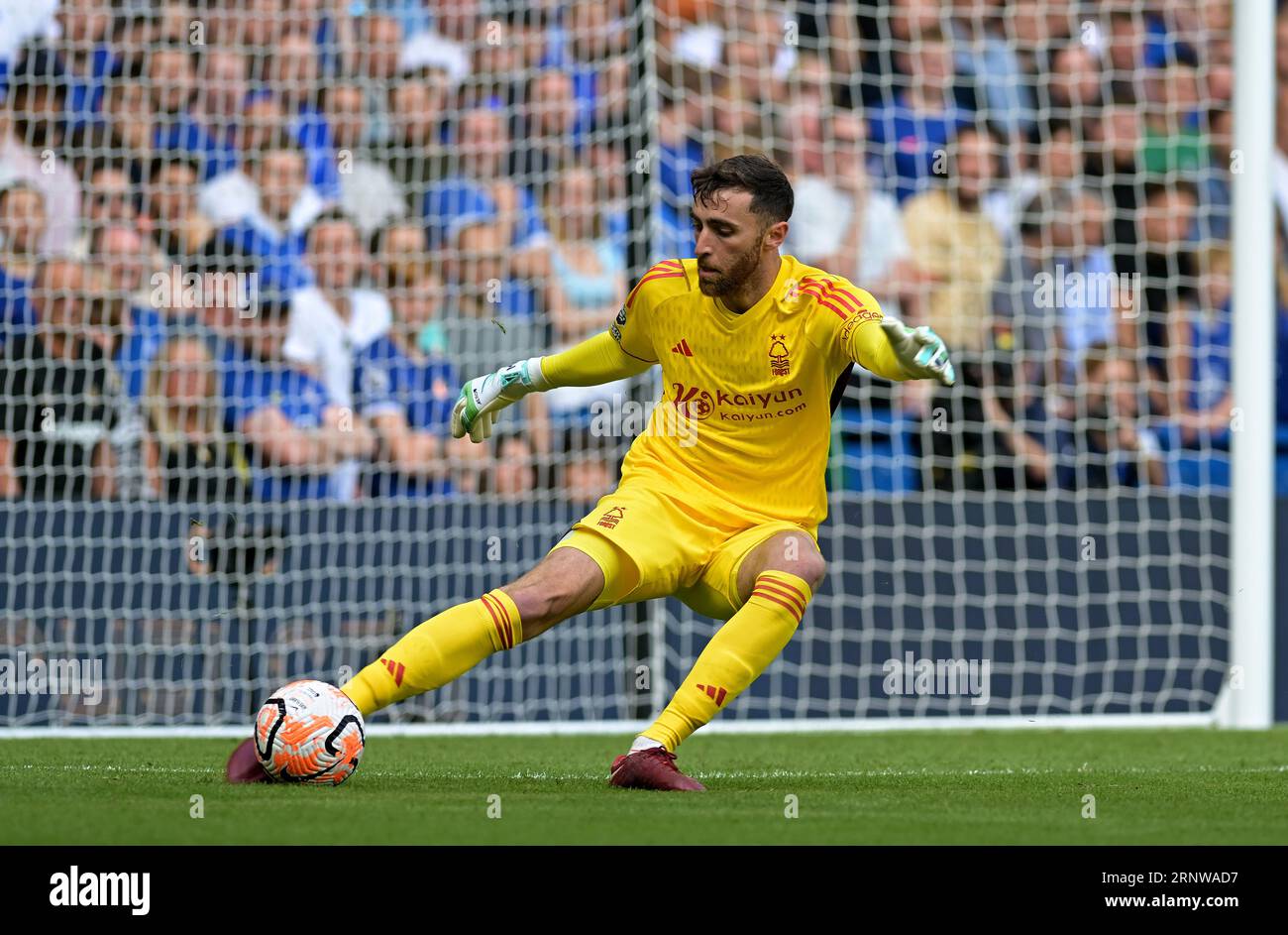London, UK. 2nd Sep, 2023. Matt Turner Goalkeeper for Nottingham Forest ...