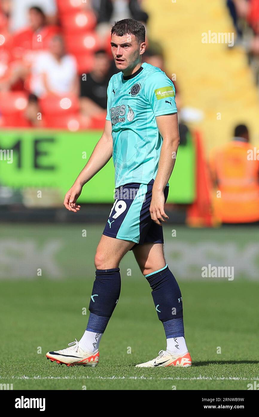 London, UK. 02nd Sep, 2023. Fleetwood Town midfielder Ryan Graydon (19 ...