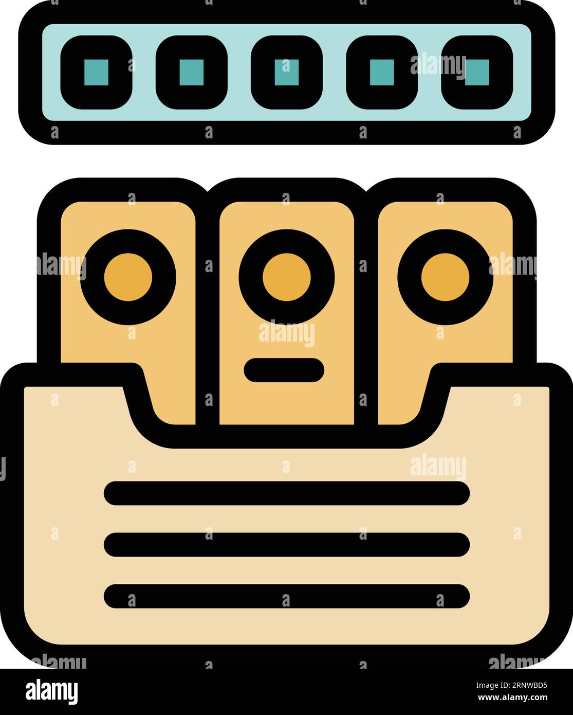 Web Safety Icon Outline Vector Internet Security Data Vpn Color Flat Stock Vector Image And Art